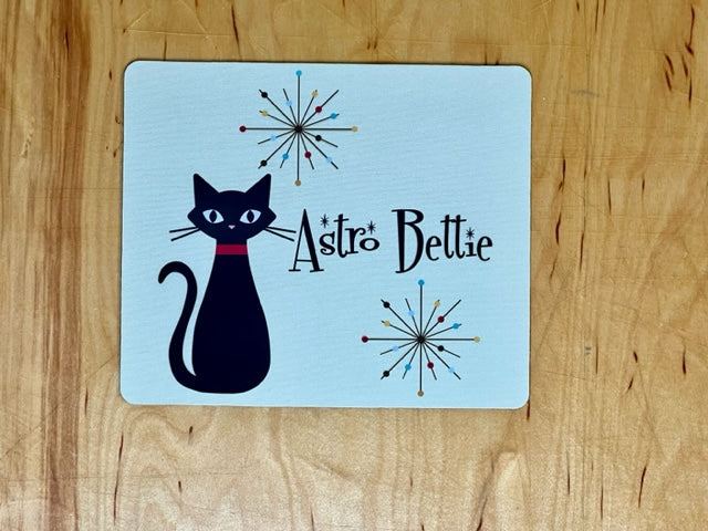 Atomic Bettie Cat Mouse Mat – Astro Bettie