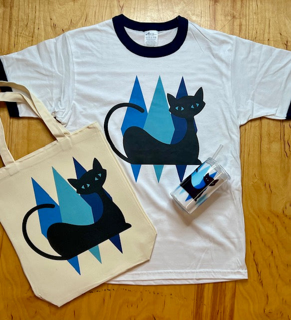 MCM Atomic Bettie Cat Diamond Ringer Tee – Astro Bettie