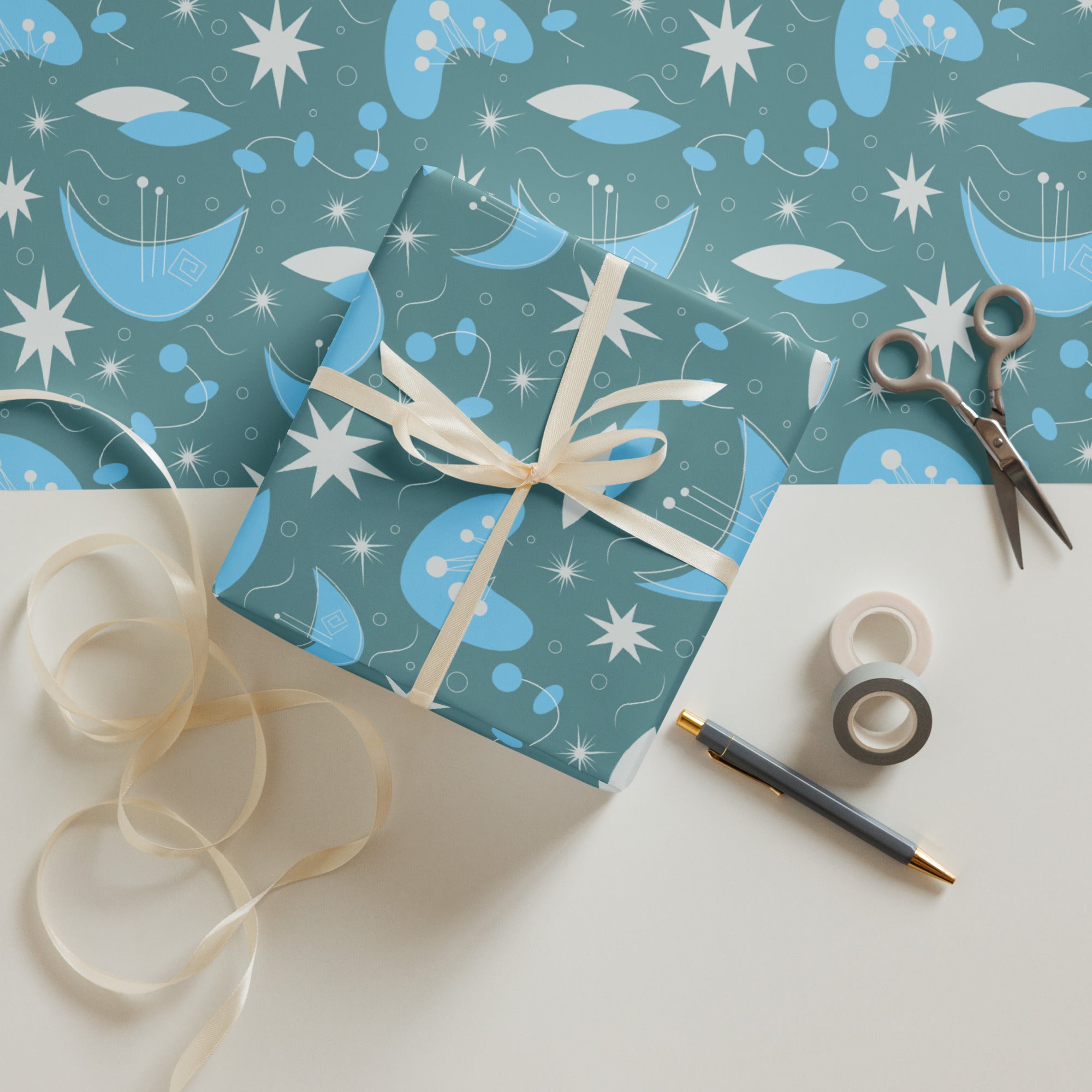 Blue Moon Wrapping Paper – Astro Bettie